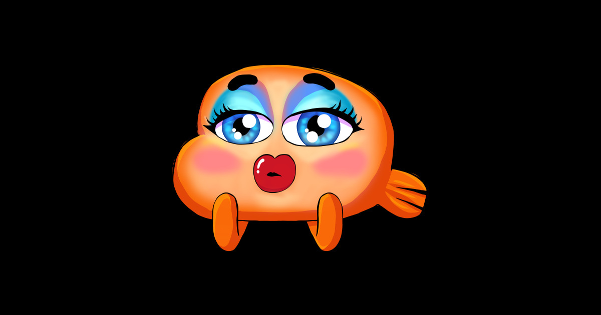 Darwin Watterson Makeup - Amazing World Of Gumball - Sticker | TeePublic