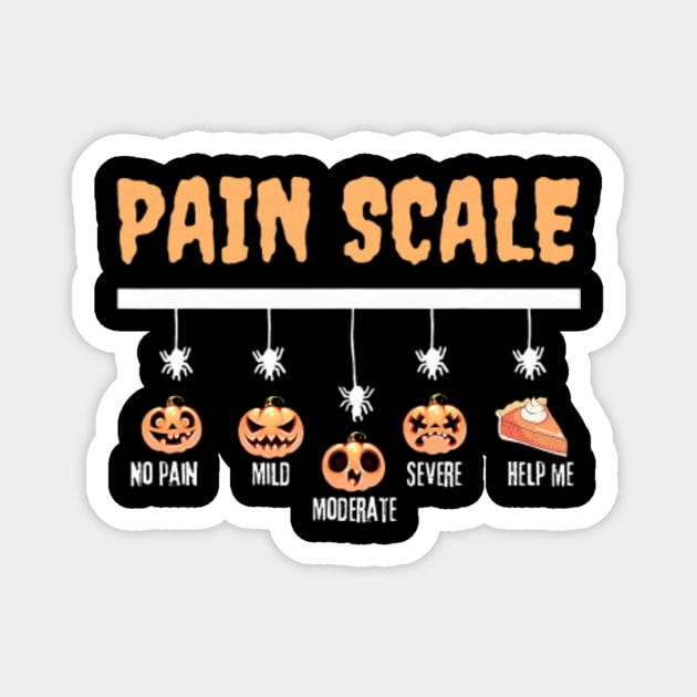 Spooky Pumpkin Pain Scale Trauma Nurse Triage Halloween Fall - Pain ...