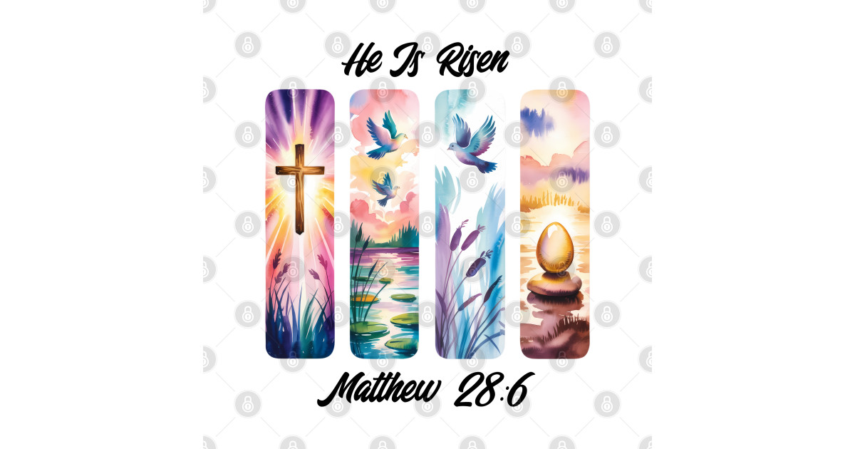 He Is Risen Easter Cross Matthew 28:6 - He Is Risen Easter Cross ...