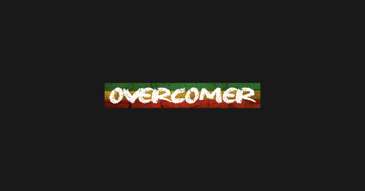 Overcomer Motivational, Rasta Colors - Motivational - T-Shirt | TeePublic
