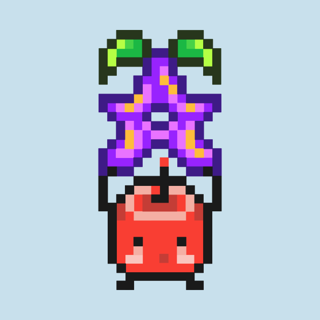 Red Junimo with Stardrop - Stardew Valley - T-Shirt | TeePublic