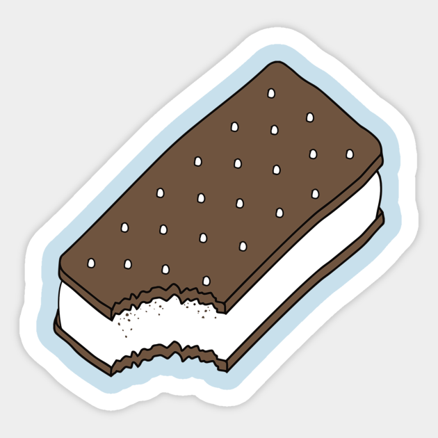 Summer Sandwich - Ice Cream Sandwich - Sticker | TeePublic