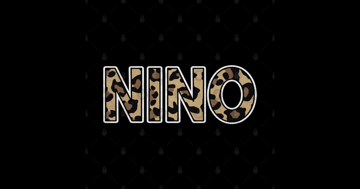 Awesome Proud Name Nino Pattern Retro Anime Art - Nino - Sticker ...