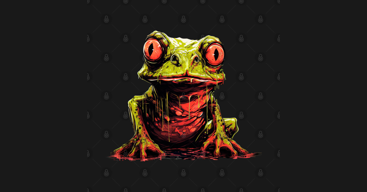 Creepy Frog - Creepy Frog - T-Shirt | TeePublic