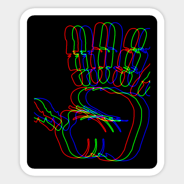 hand,print,design,fashion - Handprintdesignfashion - Sticker | TeePublic