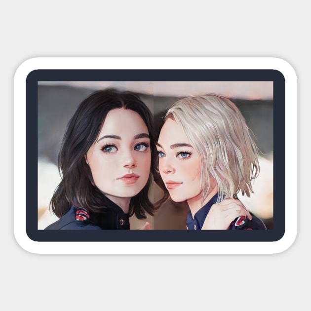 Raelle & Scylla Uniform - Motherland Fort Salem - Sticker | TeePublic