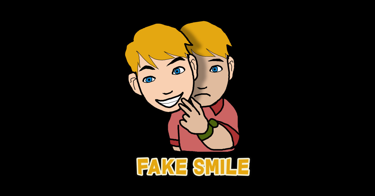 Fake Smile - Fake Smile - Sticker | TeePublic