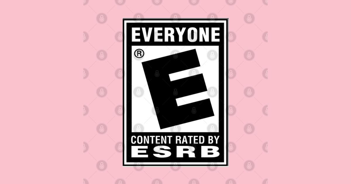 E for Everyone - Esrb Rating - T-Shirt | TeePublic