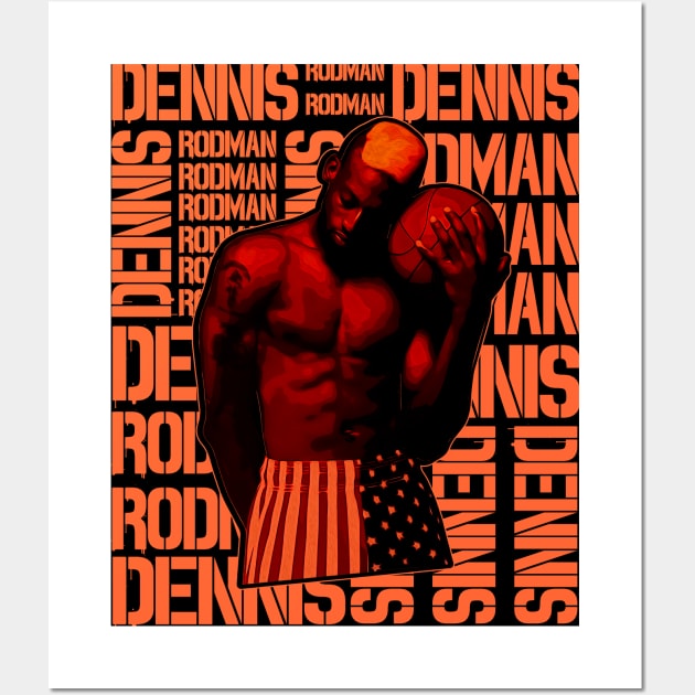 Dennis Rodman / Iconic photos // Illustration - Dennis Rodman - Posters ...