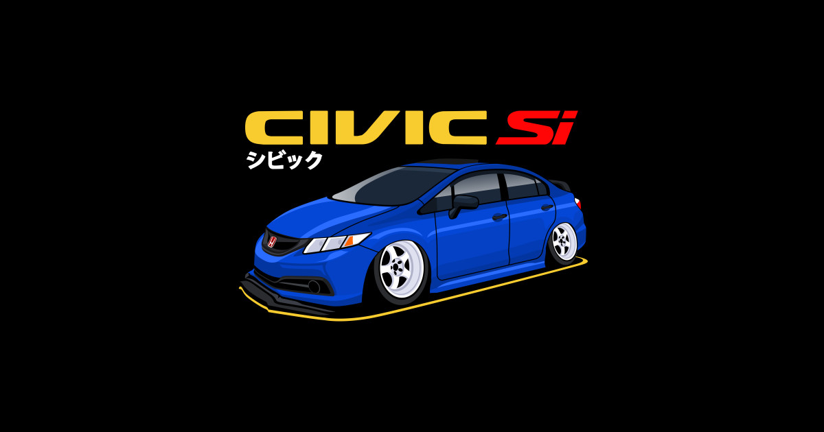 Civic SI Stancenation JDM style - Civic Si - Sticker | TeePublic