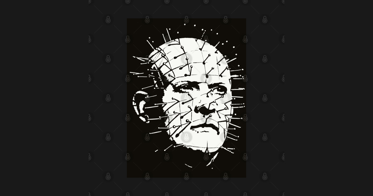 Pinhead (Black and White) - Hell Raiser - T-Shirt | TeePublic