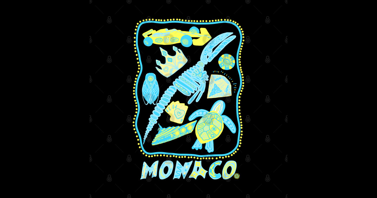 Monaco Pop Art – The Glamour of the Côte d'Azur - Monaco - Sticker ...
