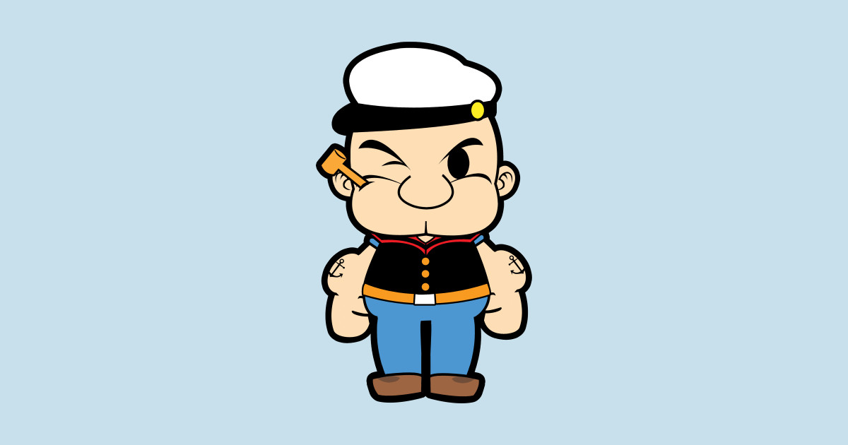 Popeye Chibi - Popeye - T-Shirt | TeePublic