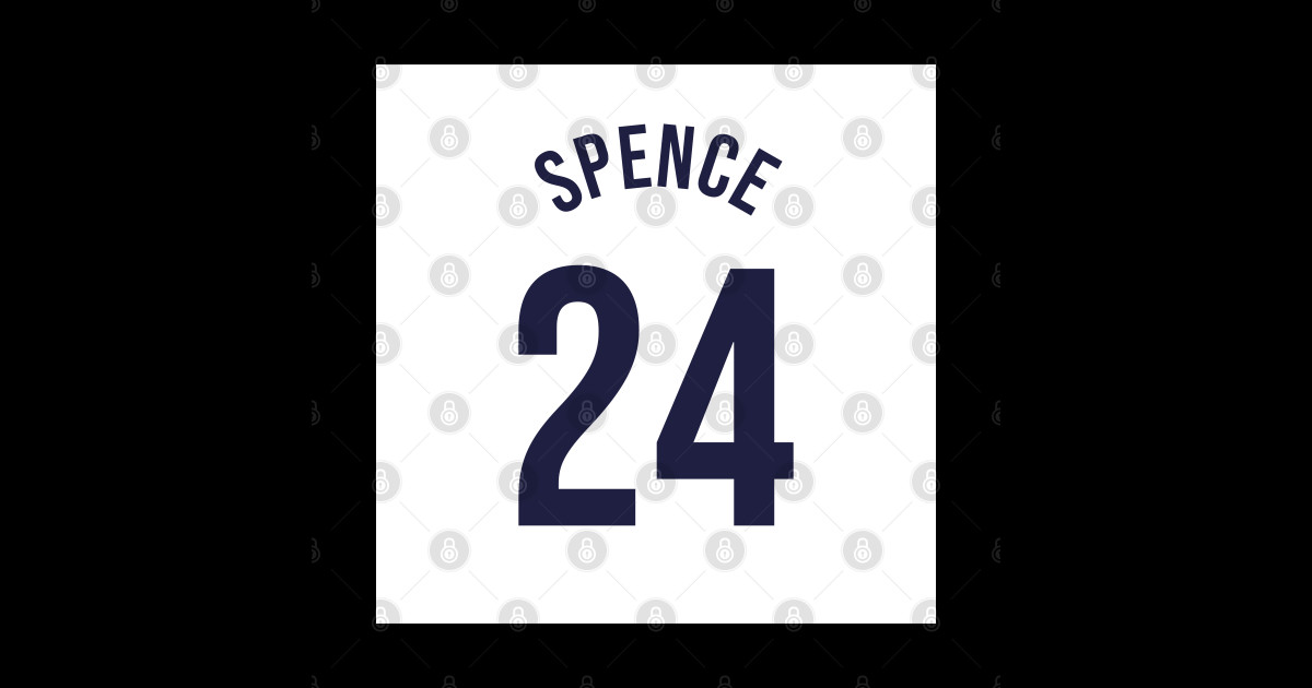 Spence 24 Home Kit - 22/23 Season - Djed Spence - Sticker | TeePublic