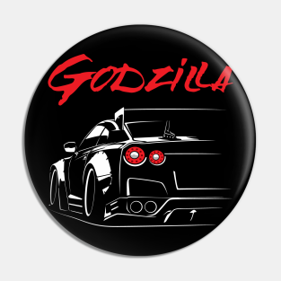 Nissan Gtr R35 Godzilla Pins and Buttons for Sale | TeePublic