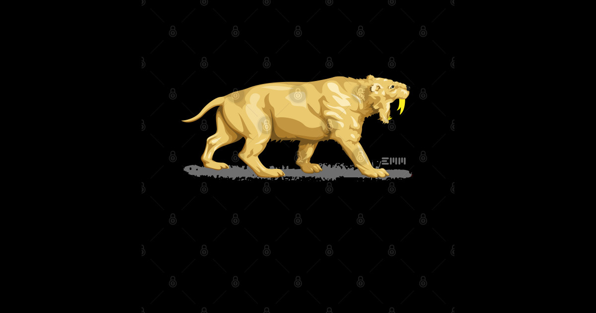 Smilodon Revenge, sabertooth tiger - Sabertooth - Posters and Art ...