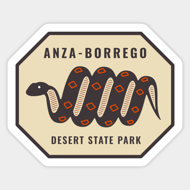 Anza Borrego Desert State Park - Anza Borrego - Sticker | TeePublic