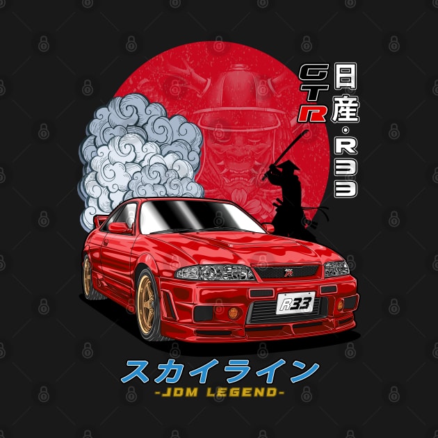 Nippon JDM Nissan Skyline GT-R R33 - Nissan Gtr - T-Shirt | TeePublic