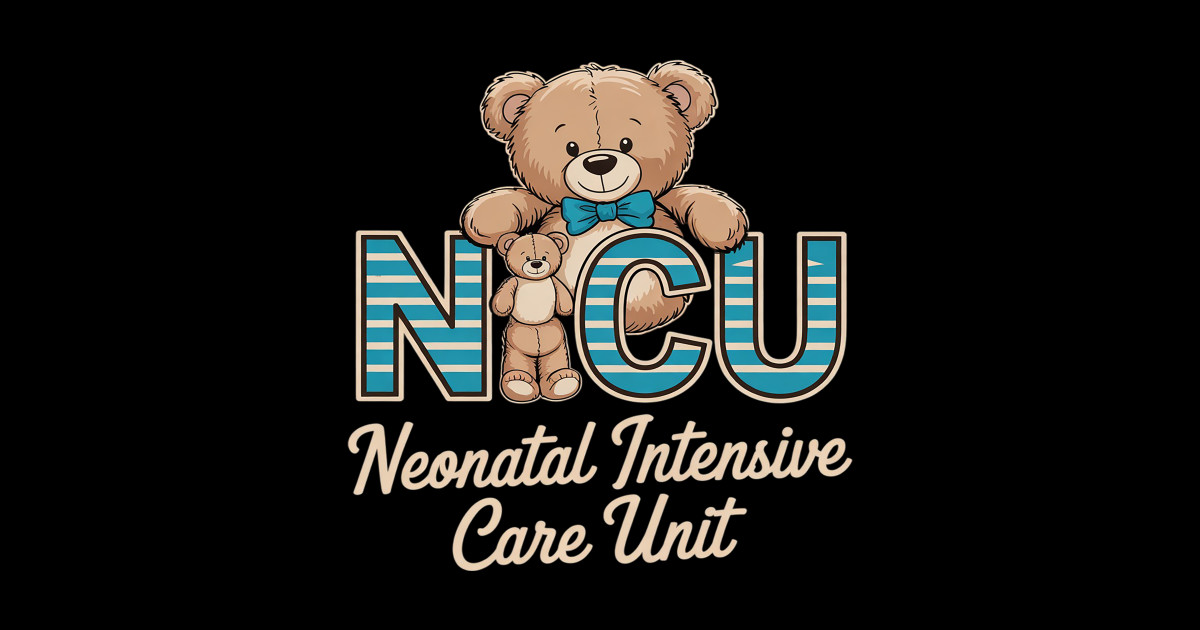 NICU Nurse Neonatal Intensive Care Unit Bear Blanket Stripes - Nicu ...