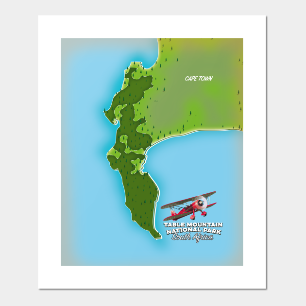 Table Mountain National Park South Africa map - Table Mountain National ...