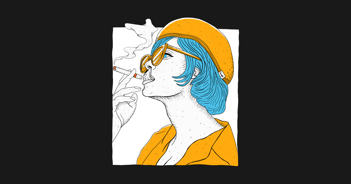 Smoking Girl - Hypebeast - T-Shirt | TeePublic