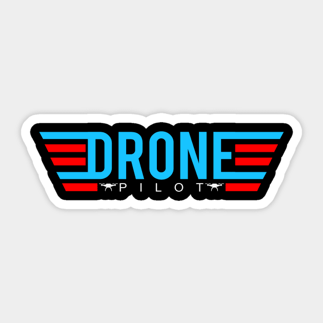 Drone Pilot USA American Flag - Drone Pilot - Sticker | TeePublic