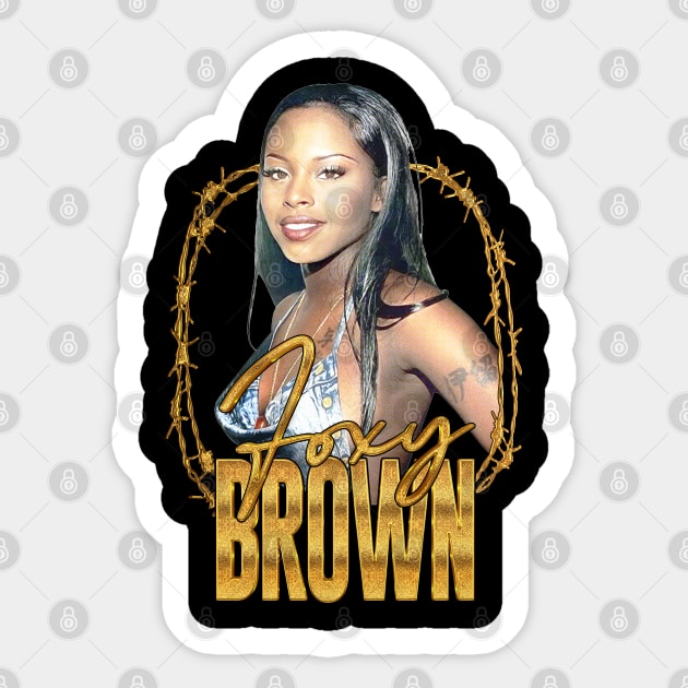 Foxy Brown / 90s Retro Rap Design - Foxy Brown - Sticker | TeePublic