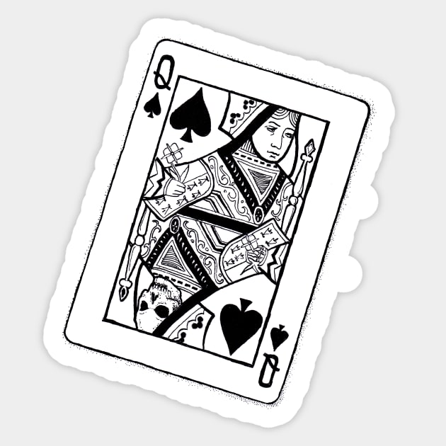 Queen of Spades - Queen Of Spades - Sticker | TeePublic