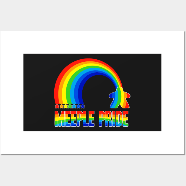 Meeple Pride Board Game Graphic - Tabletop Gaming - Meeple - Posters ...