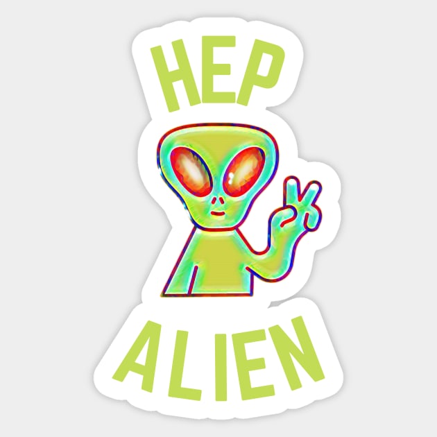 Hep Logo - Hep Alien Members - Sticker | TeePublic