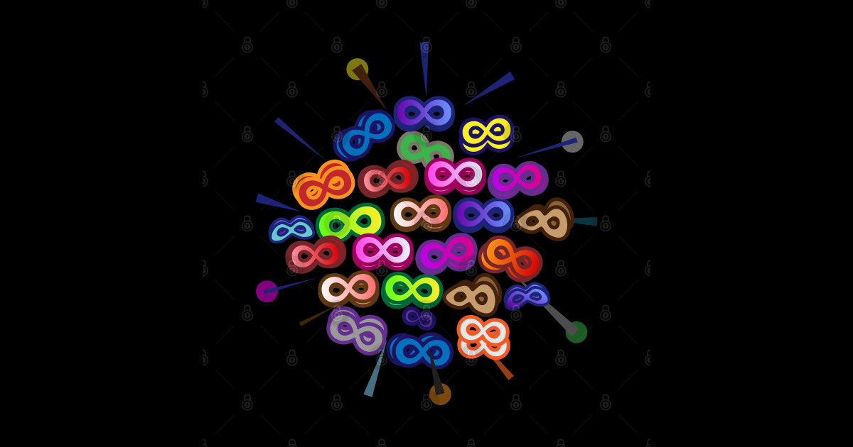 Infinity Colorful Art - Infinity - Sticker | TeePublic