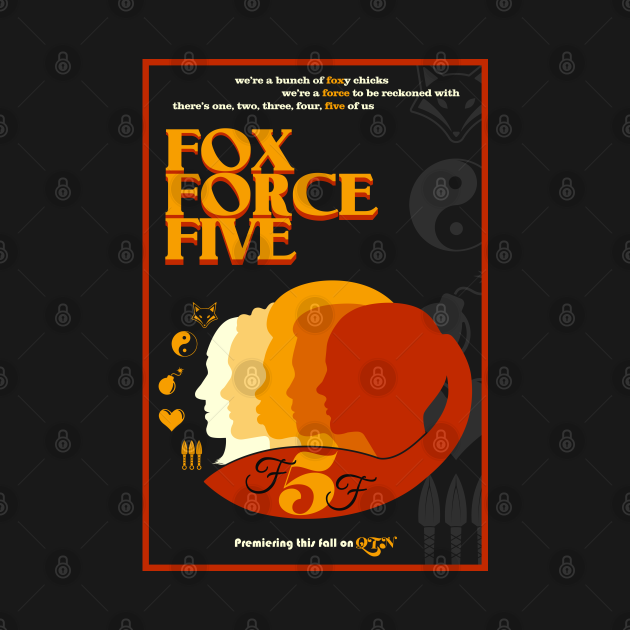 Fox Force Five (Poster) - Pulp Fiction Fox Force Five - T-Shirt | TeePublic