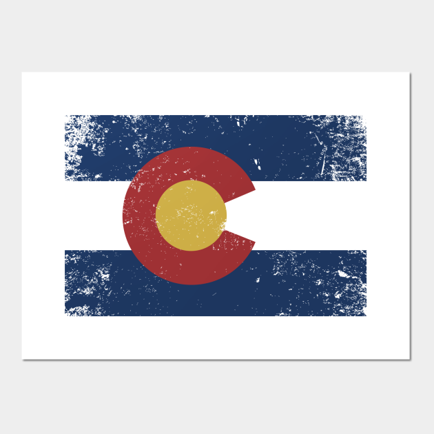 Distressed Colorado State Flag - Colorado - Posters and Art Prints ...
