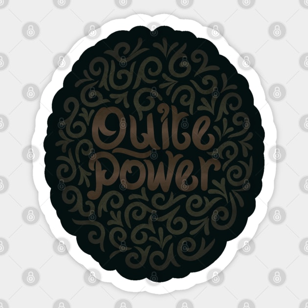 quite power - Introverts Unite Funny - Sticker | TeePublic