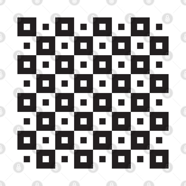Black and white checkered pattern - Checkerboard - T-Shirt | TeePublic