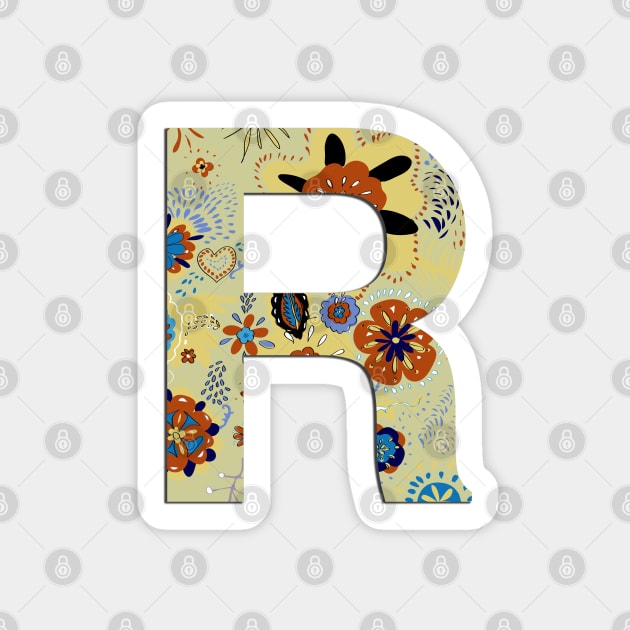 Monogram letter R - Monogram - Sticker | TeePublic