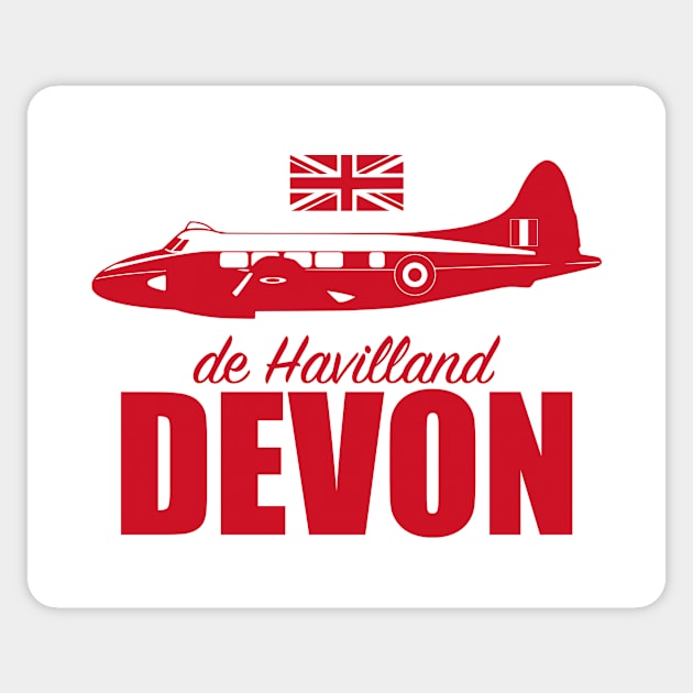 de Havilland Devon - Raf Transport Aircraft - Sticker | TeePublic