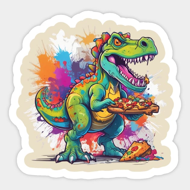 t-rex pizza pizzasaurus dinosaur eating pizza - Dinosaur Eating Pizza ...