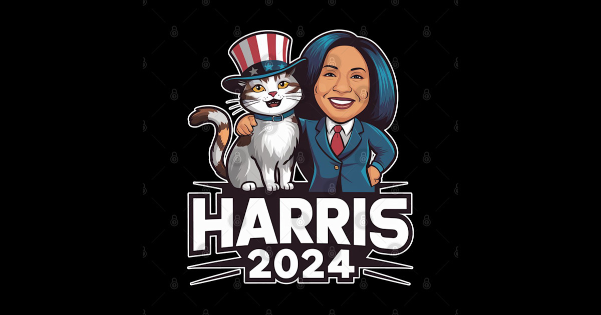 CAT FOR HARRIS 2024 | KAMALA HARRIS AND CAT - Cat For Harris 2024 ...