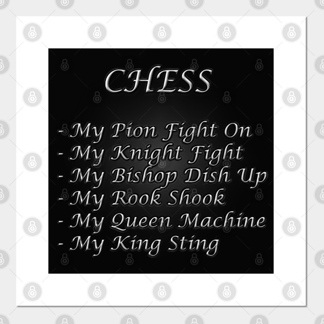 Chess Slogans - Chess Poem - Chess Slogans - Posters and Art Prints ...