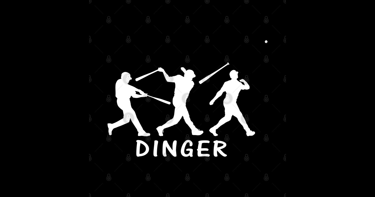 DINGER with BAT FLIP Homerun Baseball Softball GET OUT BALL - Homerun ...