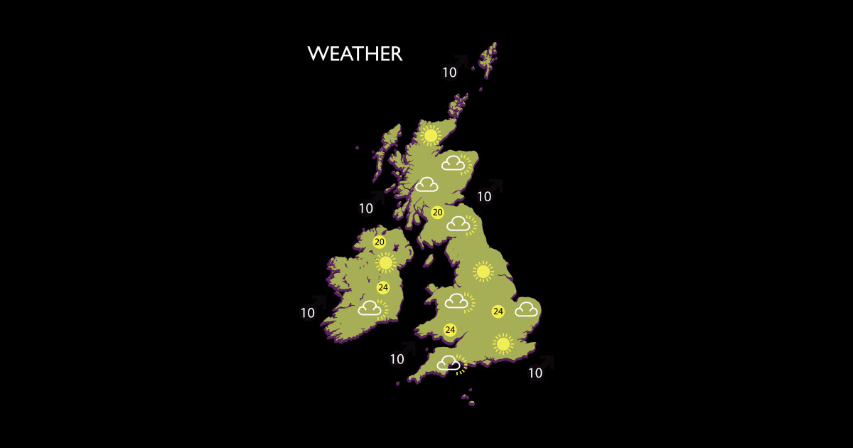 UK Weather Map - Uk Weather Forecast Map - Posters and Art Prints ...