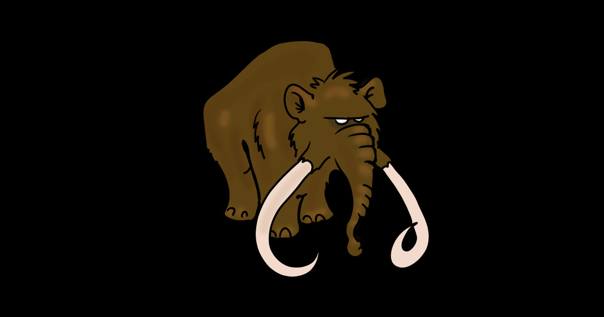 Grumpy Gus, the Mammoth - Mammoth - Posters and Art Prints | TeePublic