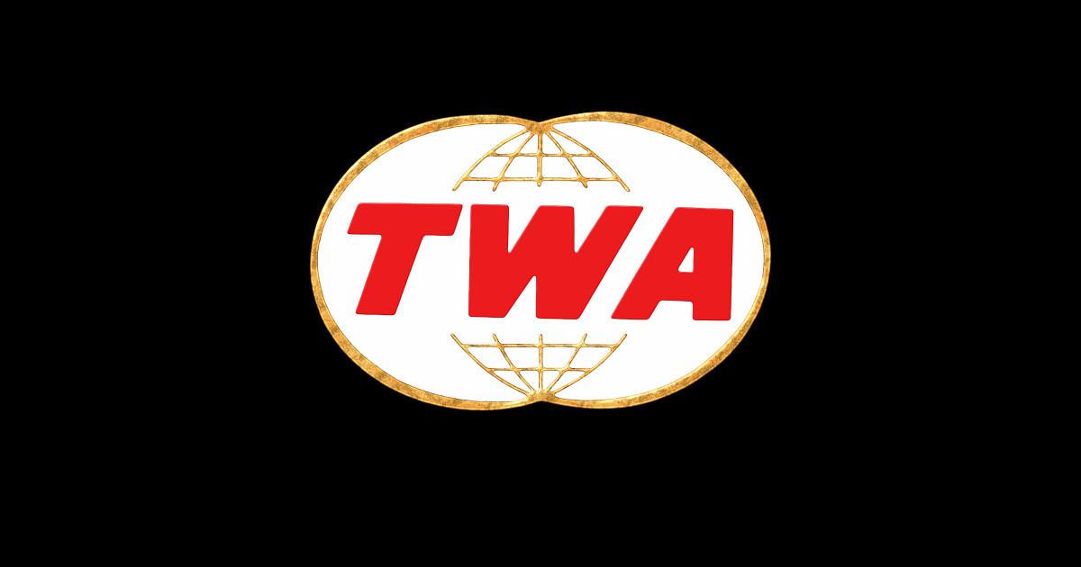 Vintage Metallic style TWA logo First Class - Twa - Sticker | TeePublic