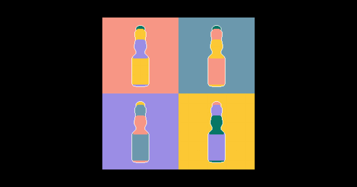 Ramune Drink Pixel art Retro - Retro - Posters and Art Prints | TeePublic