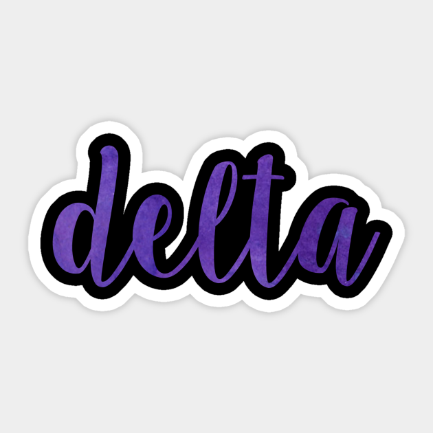Purple Delta - Delta - Sticker | TeePublic