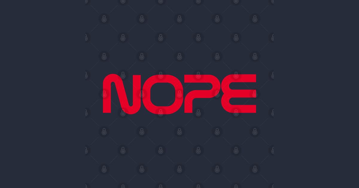 Nope Nasa Logo Red - Nope - T-Shirt | TeePublic