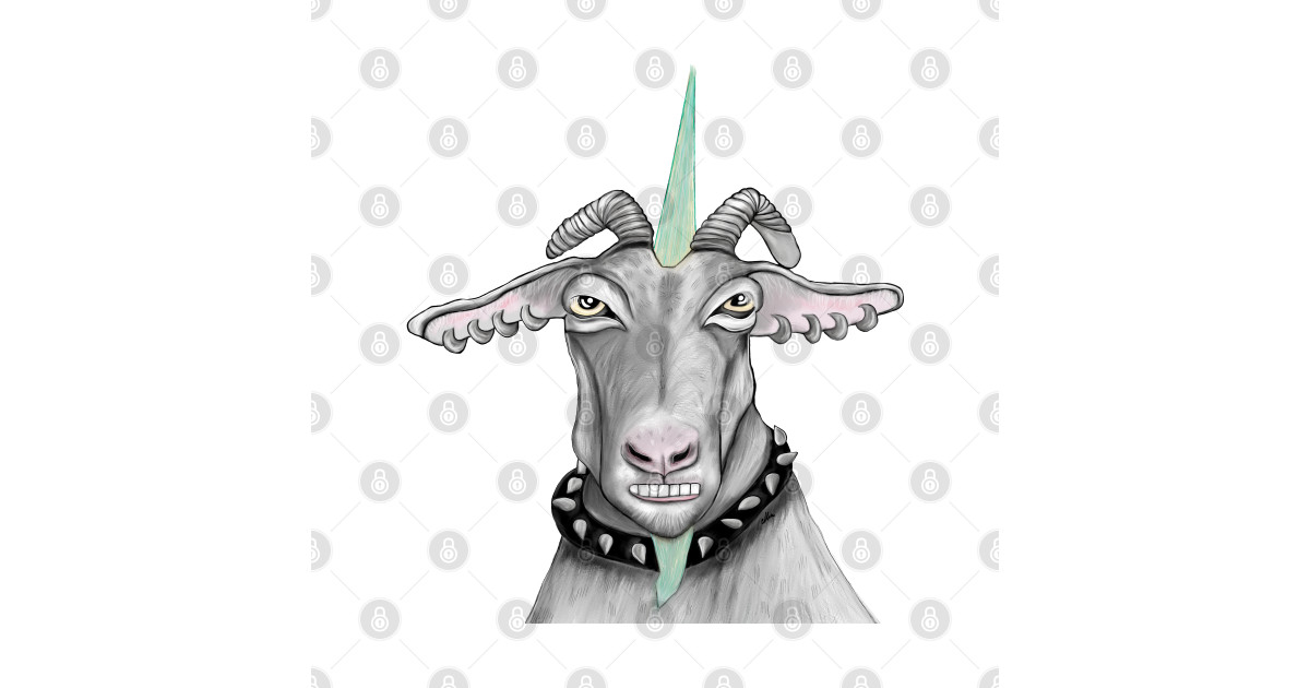 Punk goat - Goats - T-Shirt | TeePublic