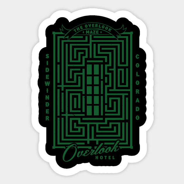 Overlook Hedge Maze - The Shining - Sticker | TeePublic