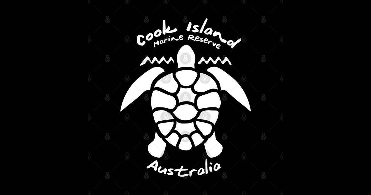 Diving with Sea Turtle - Cook Island Marine Reserve, Australia - Sea ...